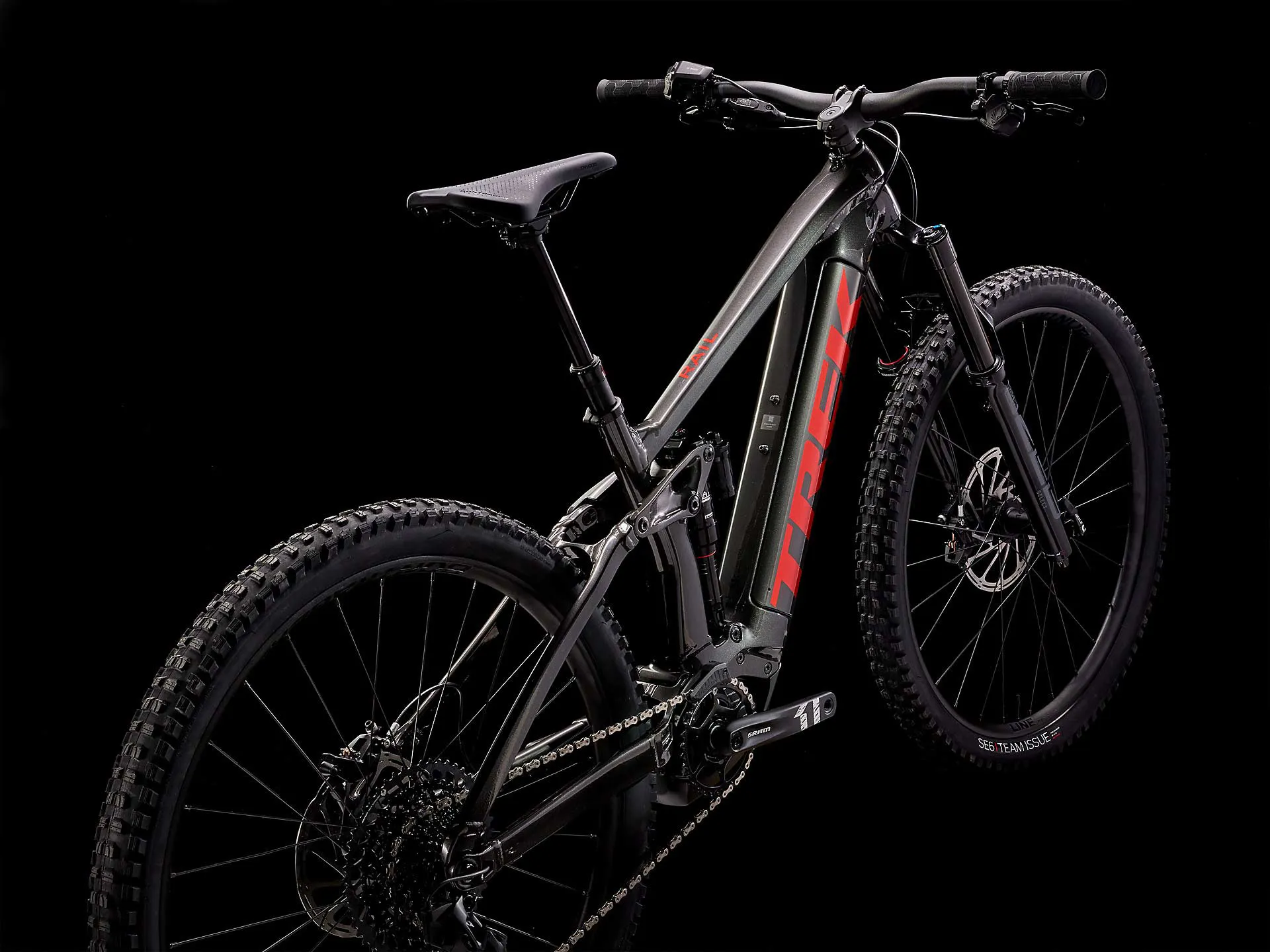 TREK Rail 9 GX AXS Gen 3 625Wh Electric Mountain Bike in Black