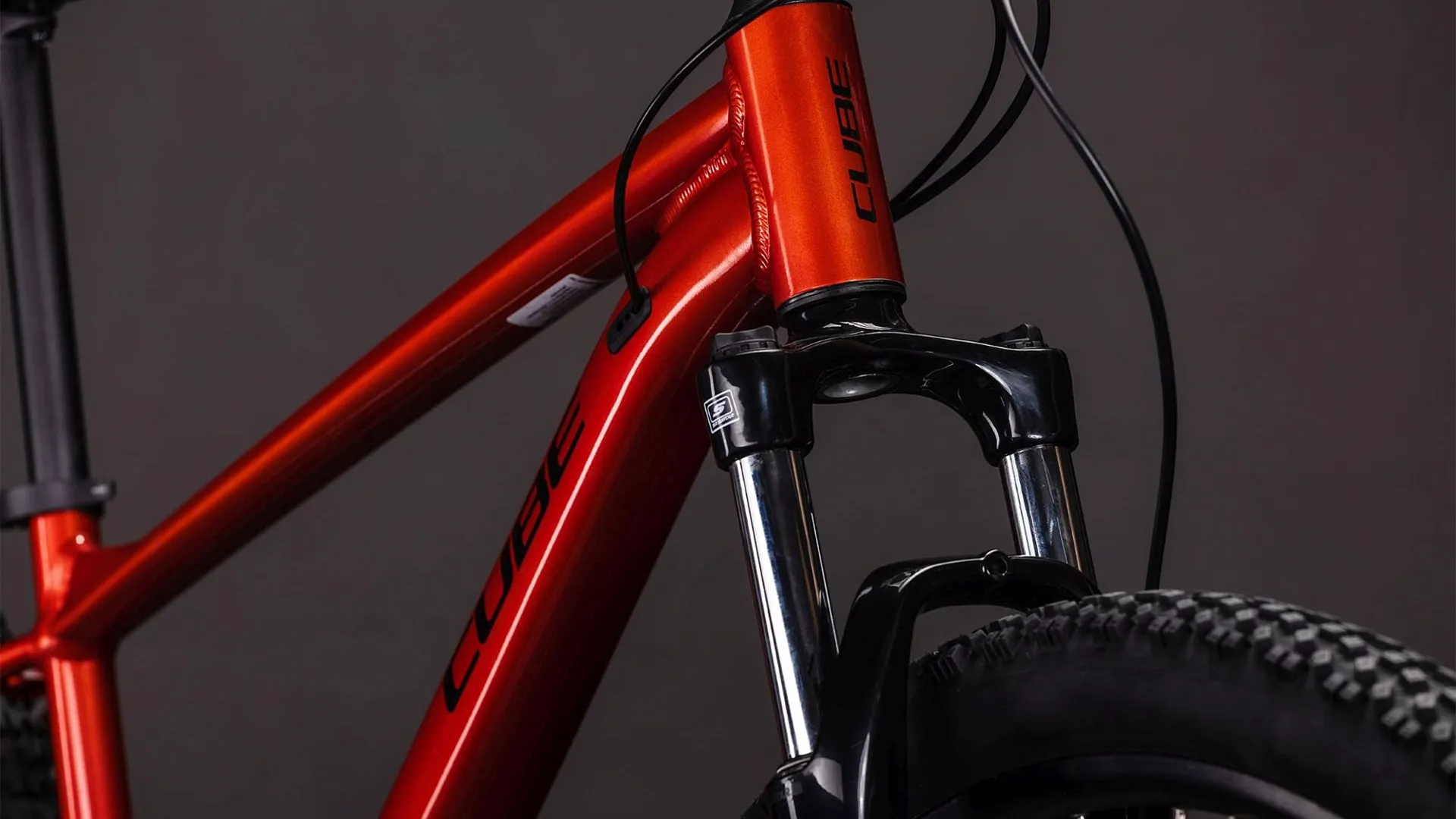 Cube Aim ONE Hardtail Mountain Bike in Sundowner and Black