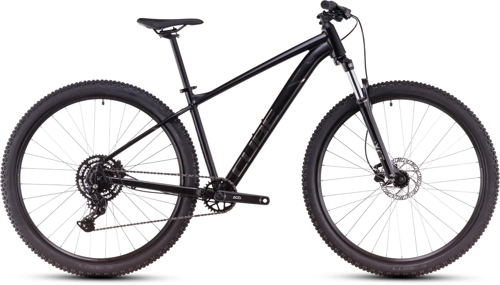 Cube Aim Pro Mountain Bike in Black and Slateblack
