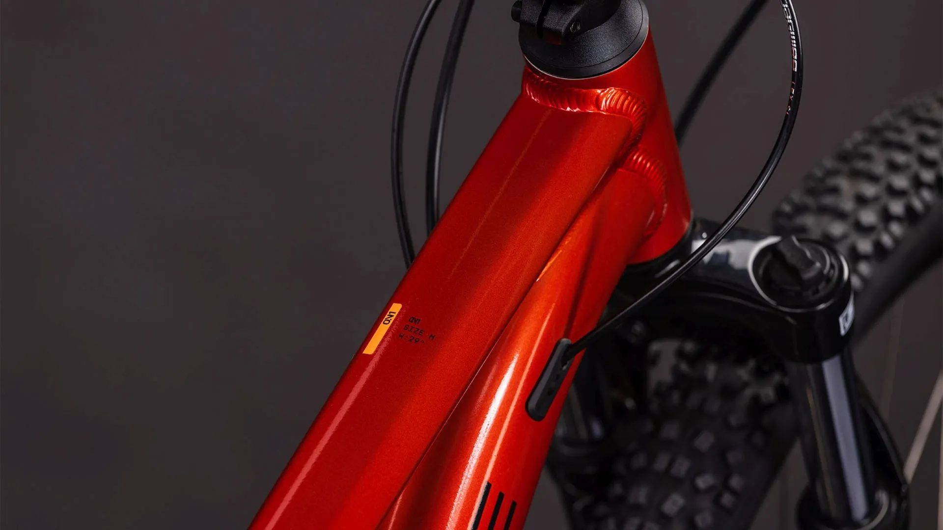 Cube Aim ONE Hardtail Mountain Bike in Sundowner and Black