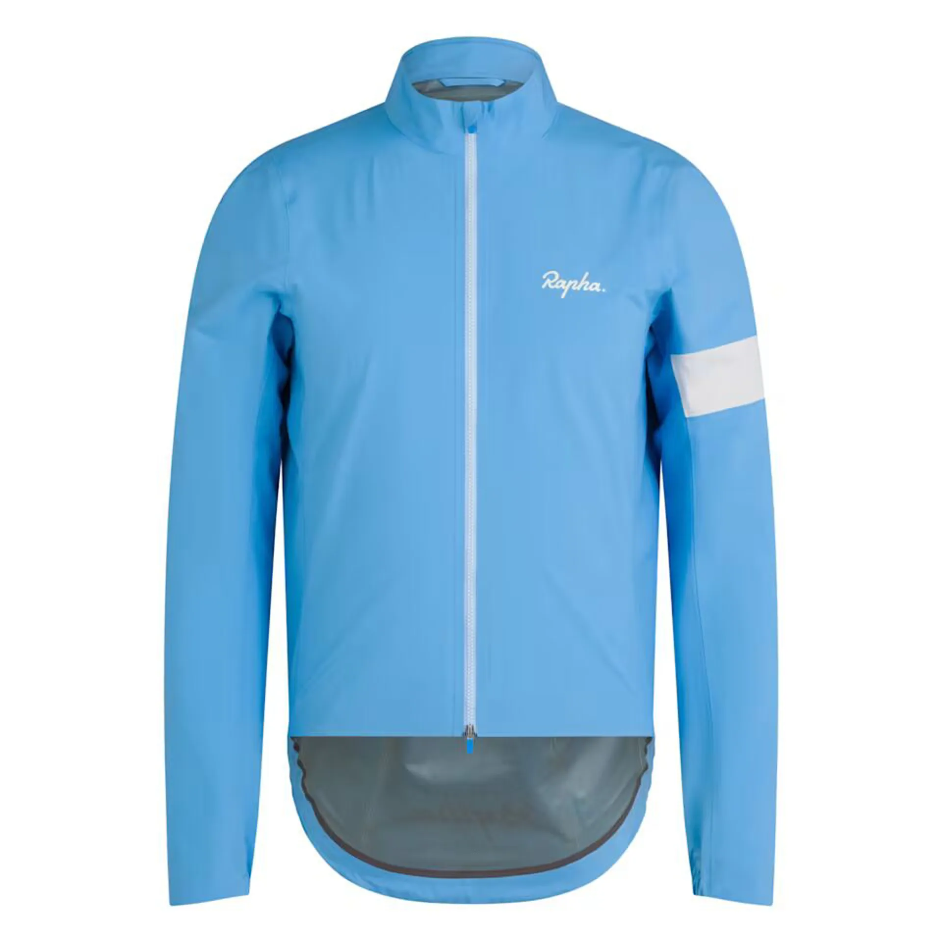 Rapha Mens Core Rain Jacket in Cornflower and White