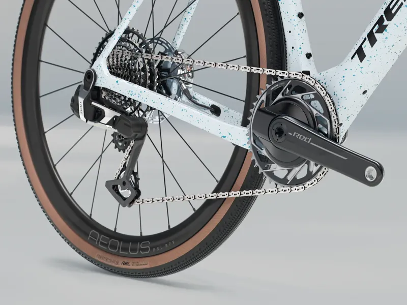 TREK Checkmate SLR 9 AXS Gravel Bike in Hex Blue and Plasma Grey