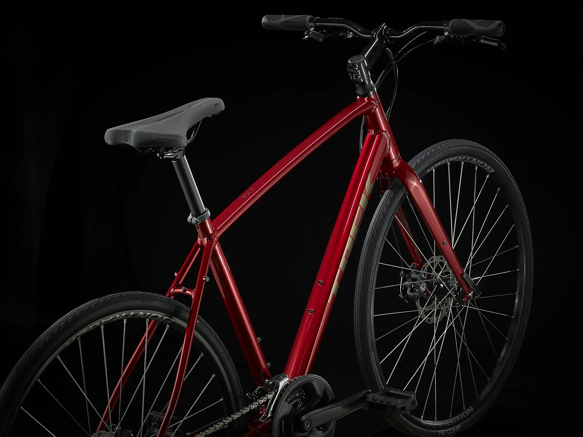 TREK FX 1 Disc Hybrid Bike in Rage Red