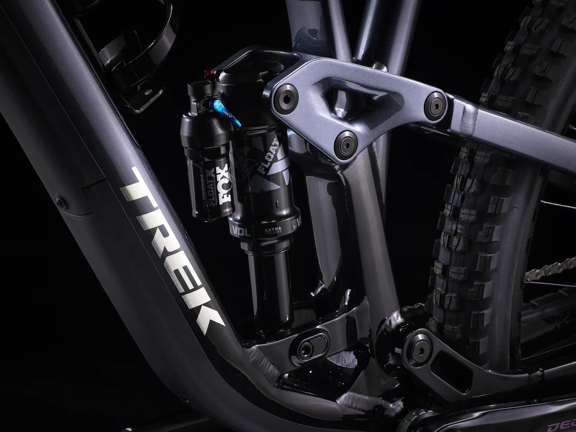 TREK Fuel EX 8 XT Gen 6 Full Suspension Mountain Bike in Galactic Grey To Black Fade