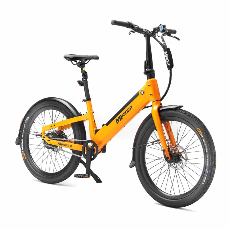 MiRiDER 24 Compact Step Through Electric Bike in Ember Orange