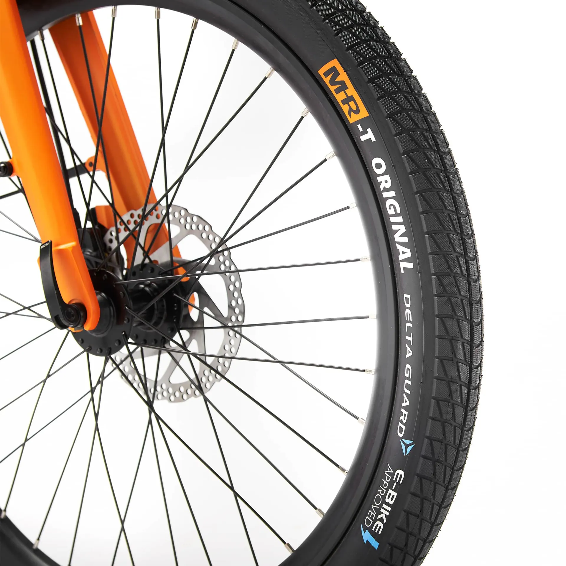 MiRiDER 24 Compact Step Through Electric Bike in Ember Orange
