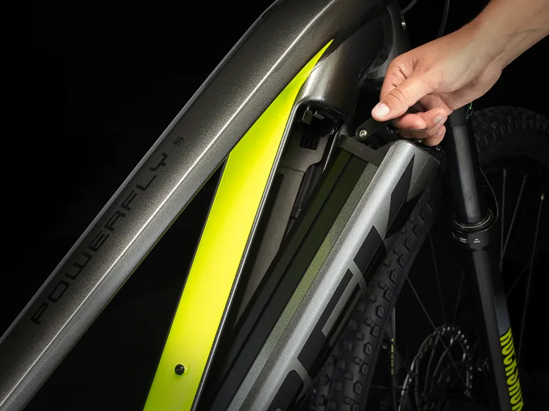 TREK Powerfly 5 625Wh Gen 3 Electric Bike in Anthracite and Volt Miami Fade