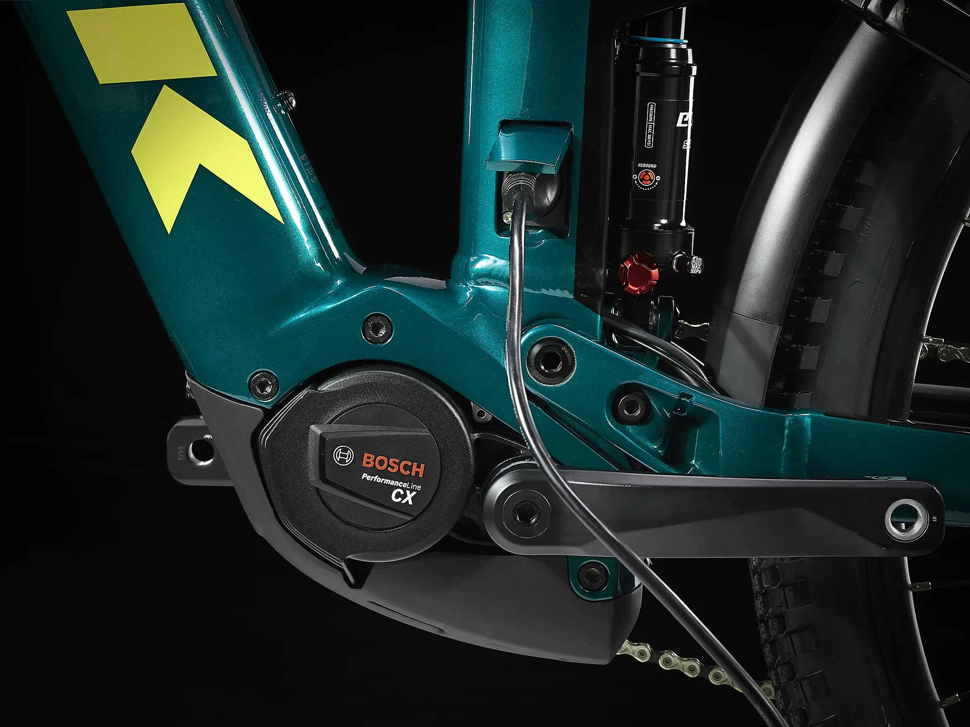 TREK Powerfly FS 4 EQ 625Wh Gen 2 in Aquatic and Black