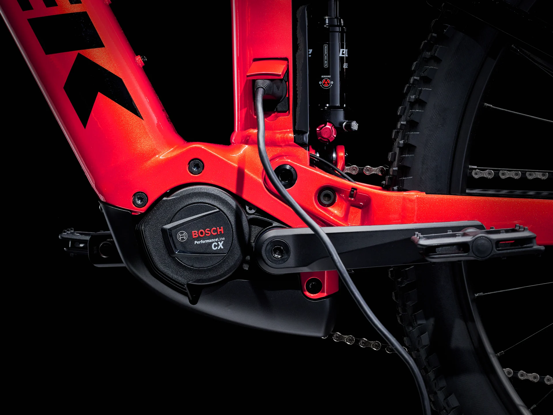 TREK Powerfly FS 4 625Wh Full Suspension Electric Mountain Bike in Lava ...