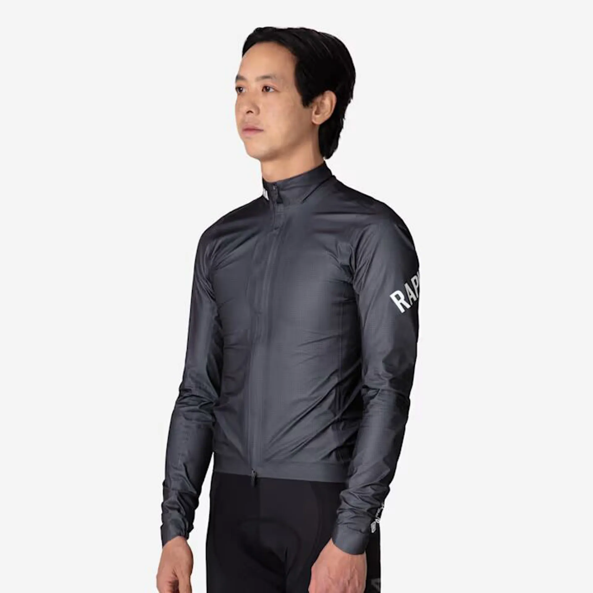 Rapha Mens Pro Team Gore Tex Lightweight Rain Jacket in Black Charcoal