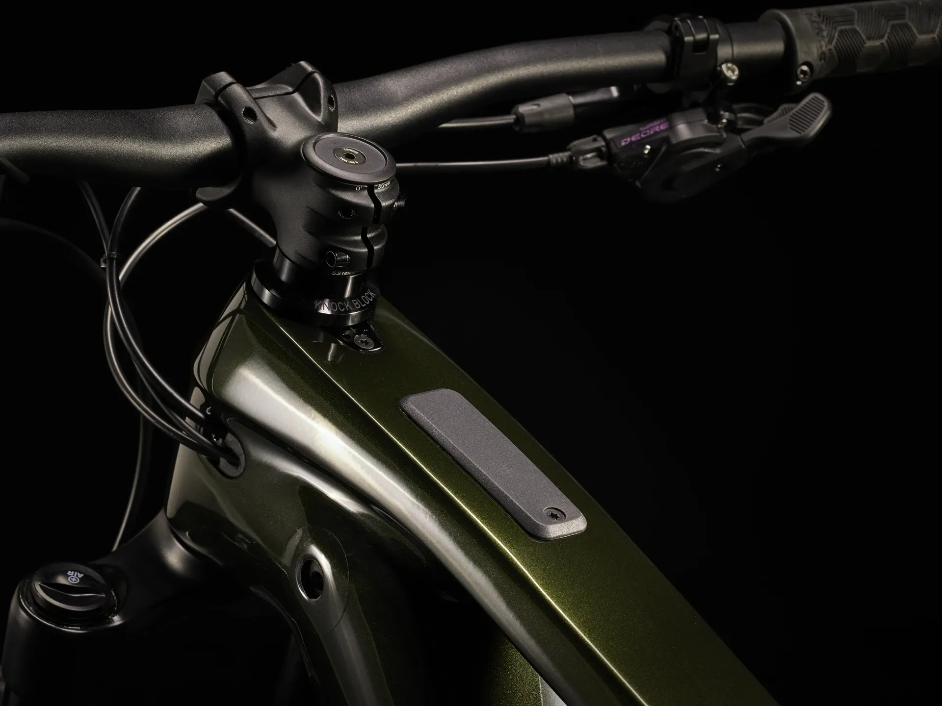 TREK Rail 9.5 750Wh Gen 4 Electric Mountain Bike in Black Olive