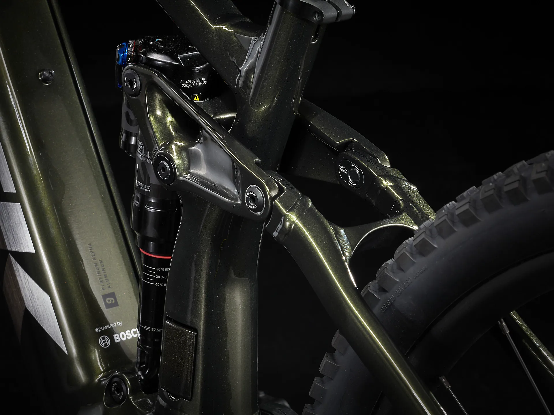 TREK Rail 9 GX Gen 2 625Wh Electric Mountain Bike Black Olive