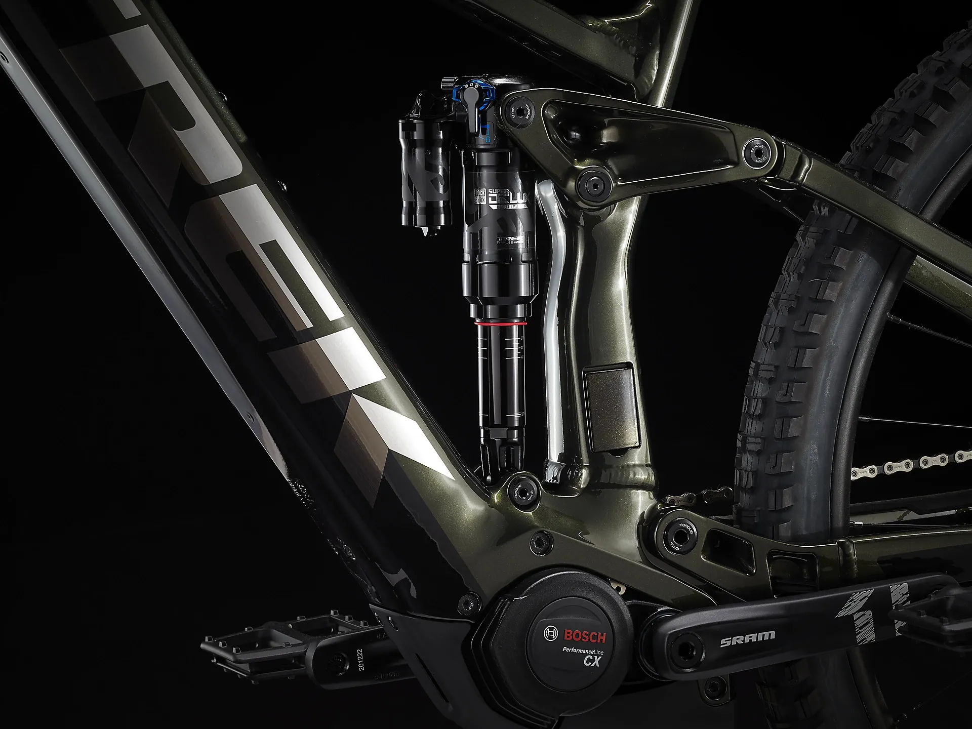 TREK Rail 9 GX Gen 2 625Wh Electric Mountain Bike Black Olive