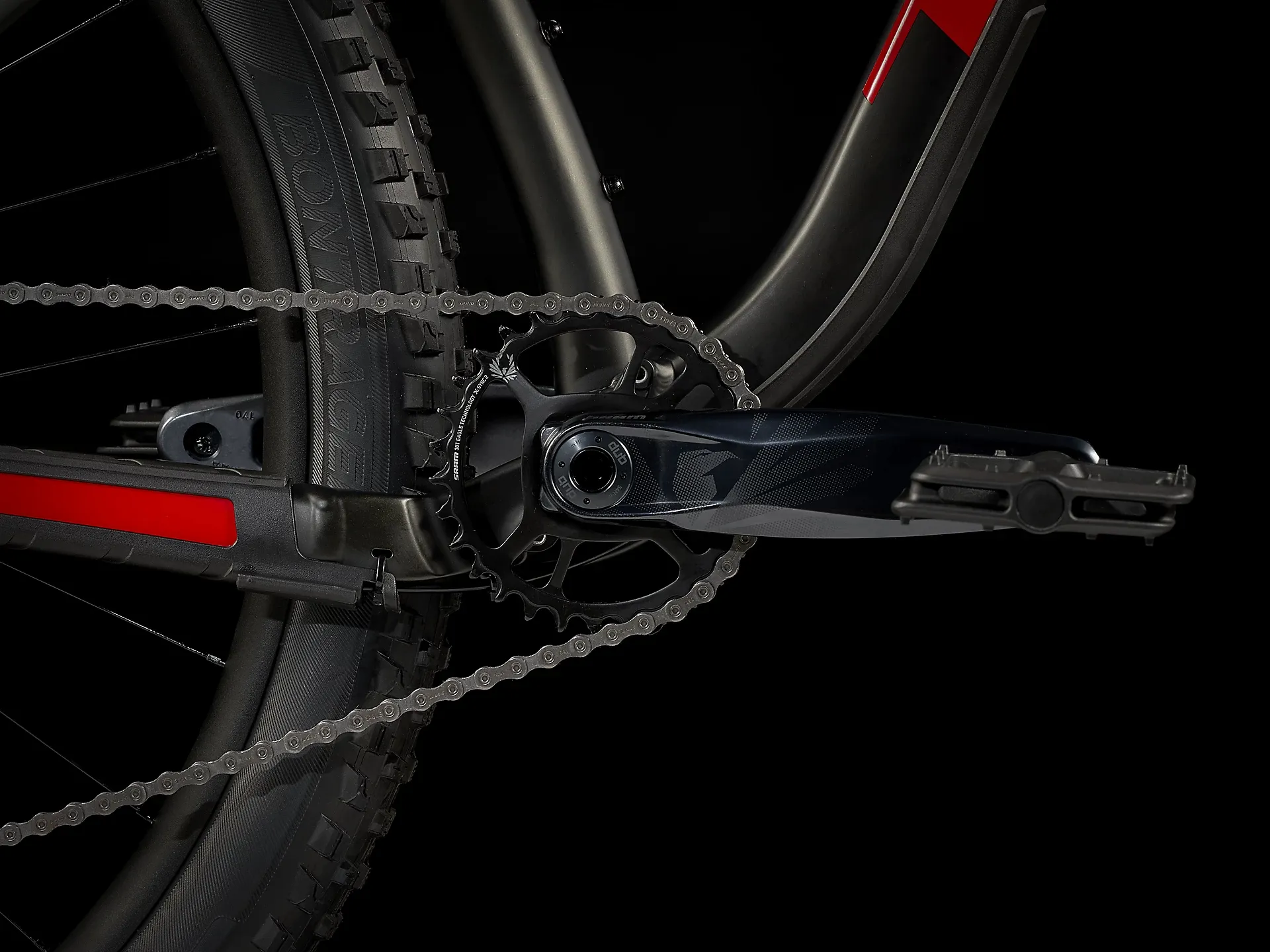 TREK Roscoe 8 Hardtail Mountain Bike in Matte Black Olive