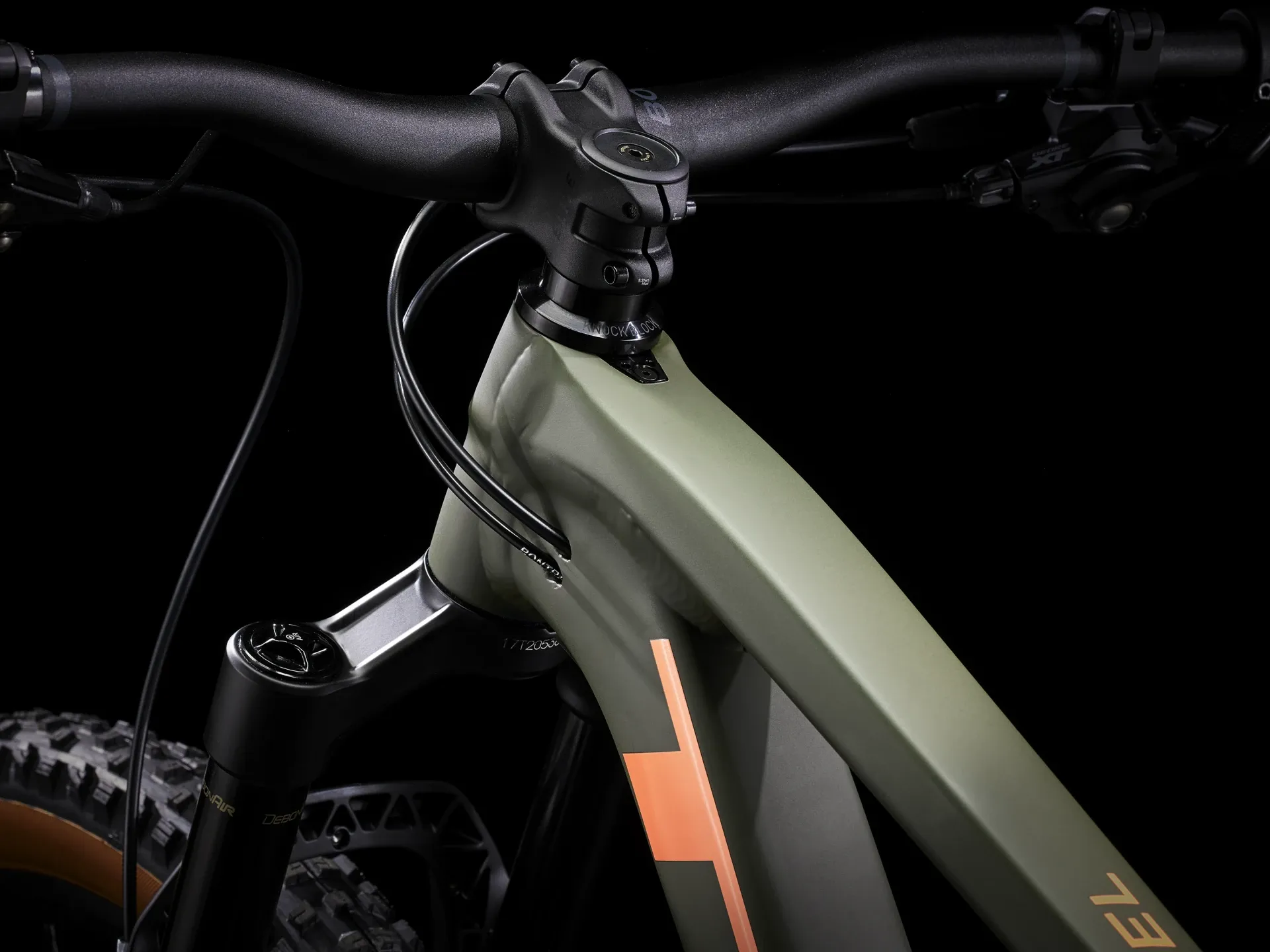 TREK Top Fuel 8 Full Suspension Mountain Bike in Matte Olive Grey