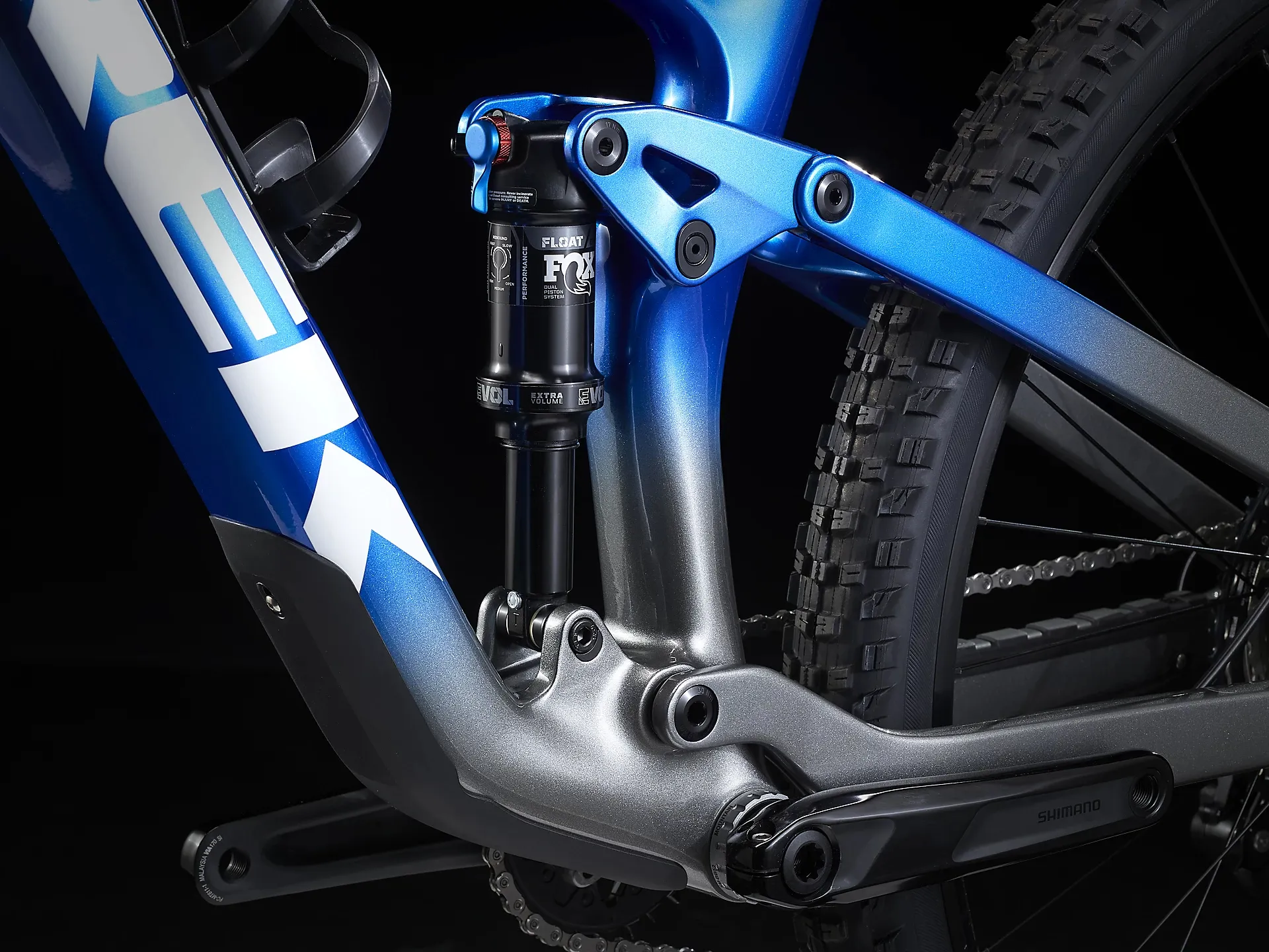 TREK Top Fuel 9.7 Full Suspension Mountain Bike Blue Smoke