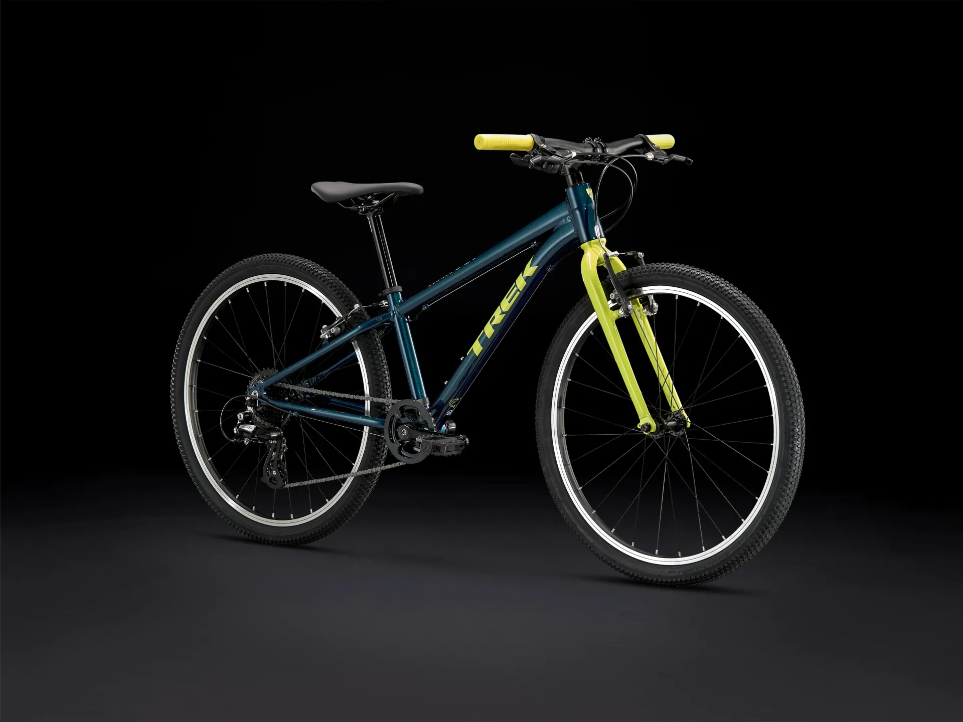 TREK Wahoo 24 Kids Hybrid Bike in Dark Aquatic