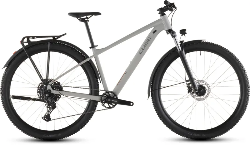 Cube Aim Pro FE Hardtail Mountain Bike in Greige and Titan