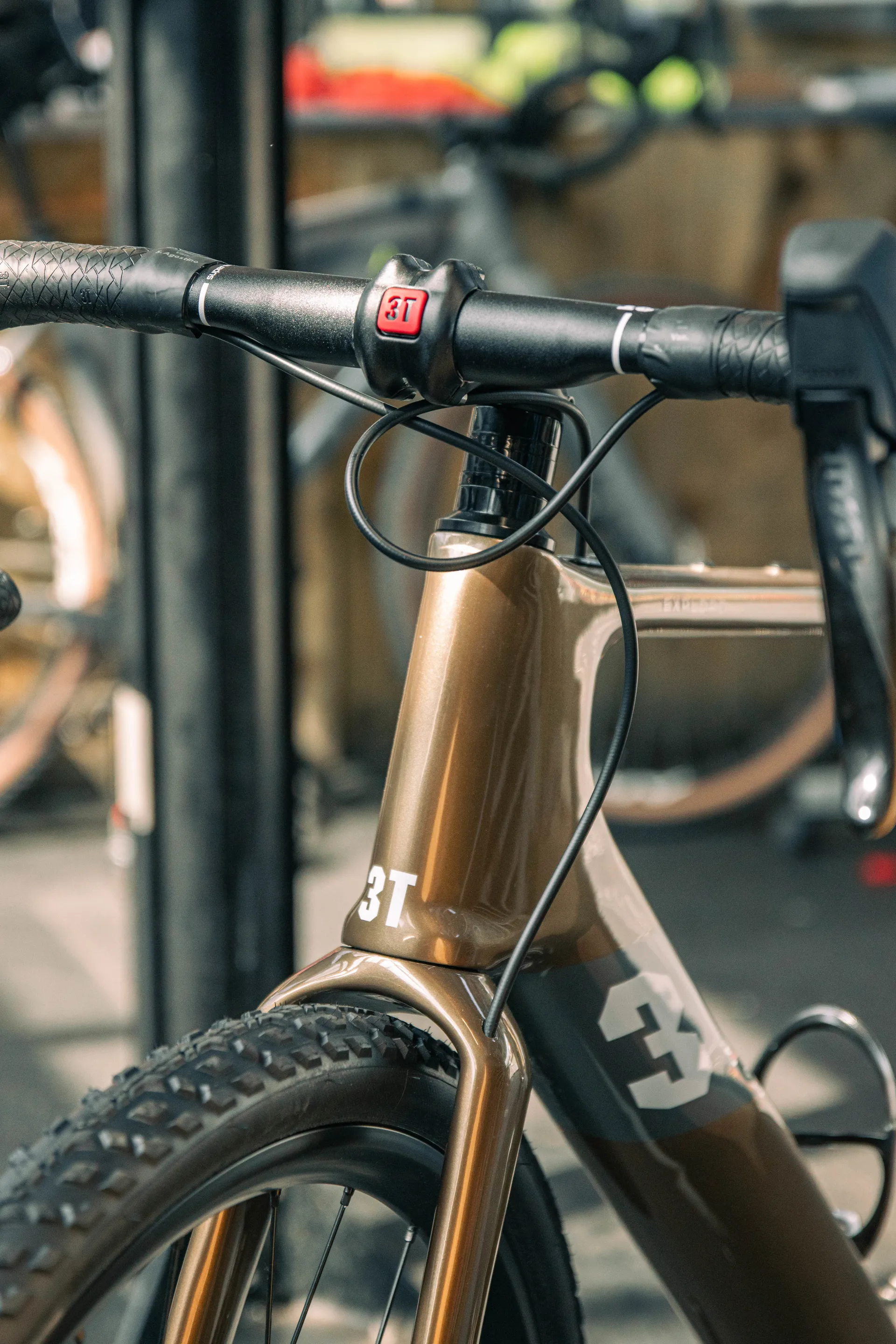 3T Exploro Ultra Rival XPLR 1X12 700C Gravel Bike in Coffee