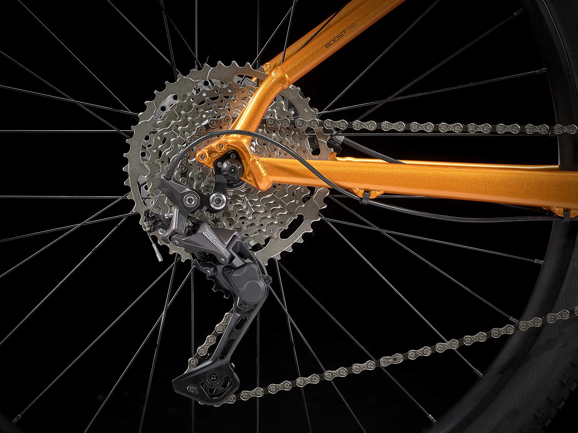 2021 TREK X-Caliber 7 Mountain Bike in Orange and Grey