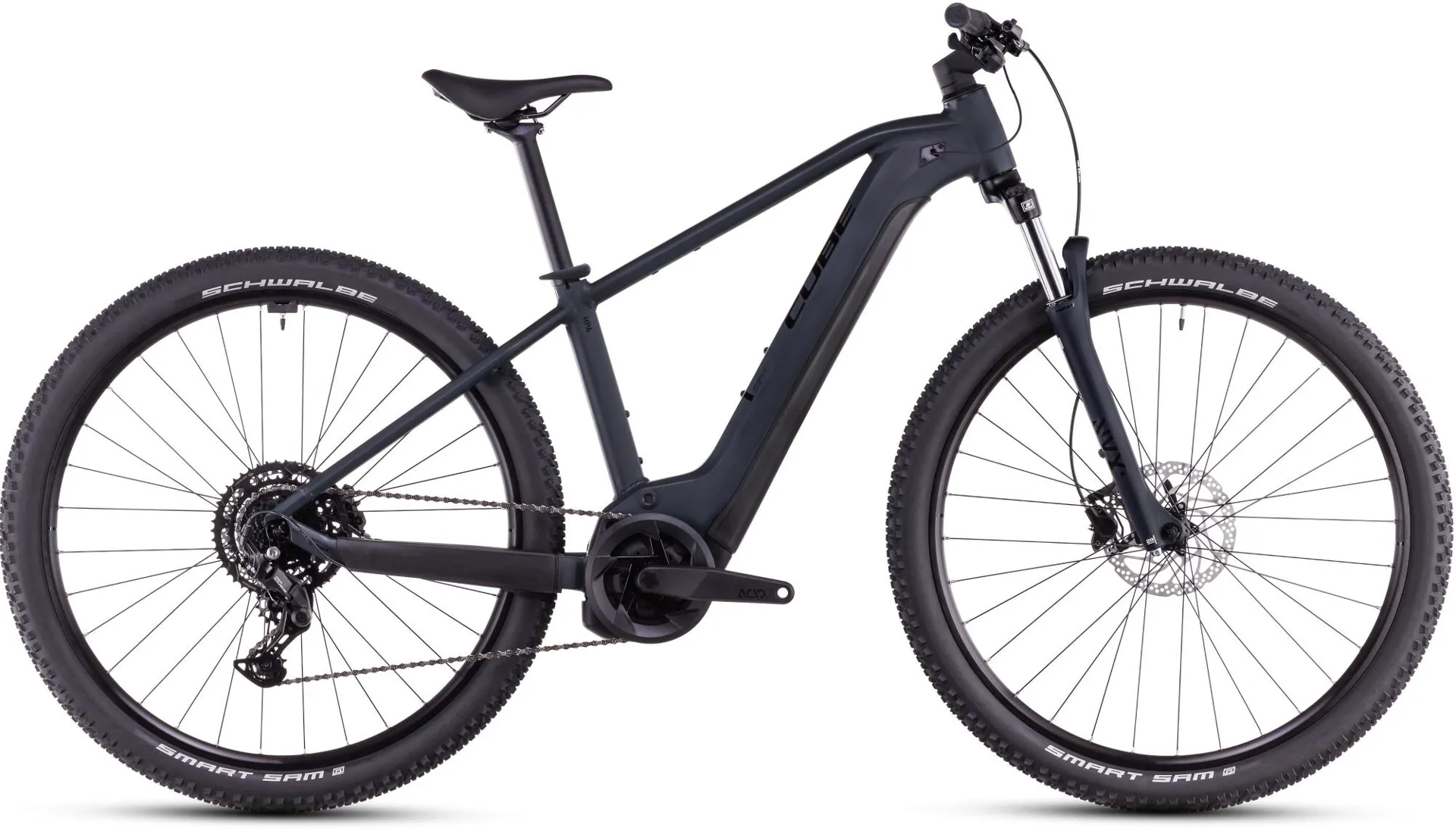 Cube Reaction Hybrid Performance 625Wh Electrtic Mountain Bike in Night ...