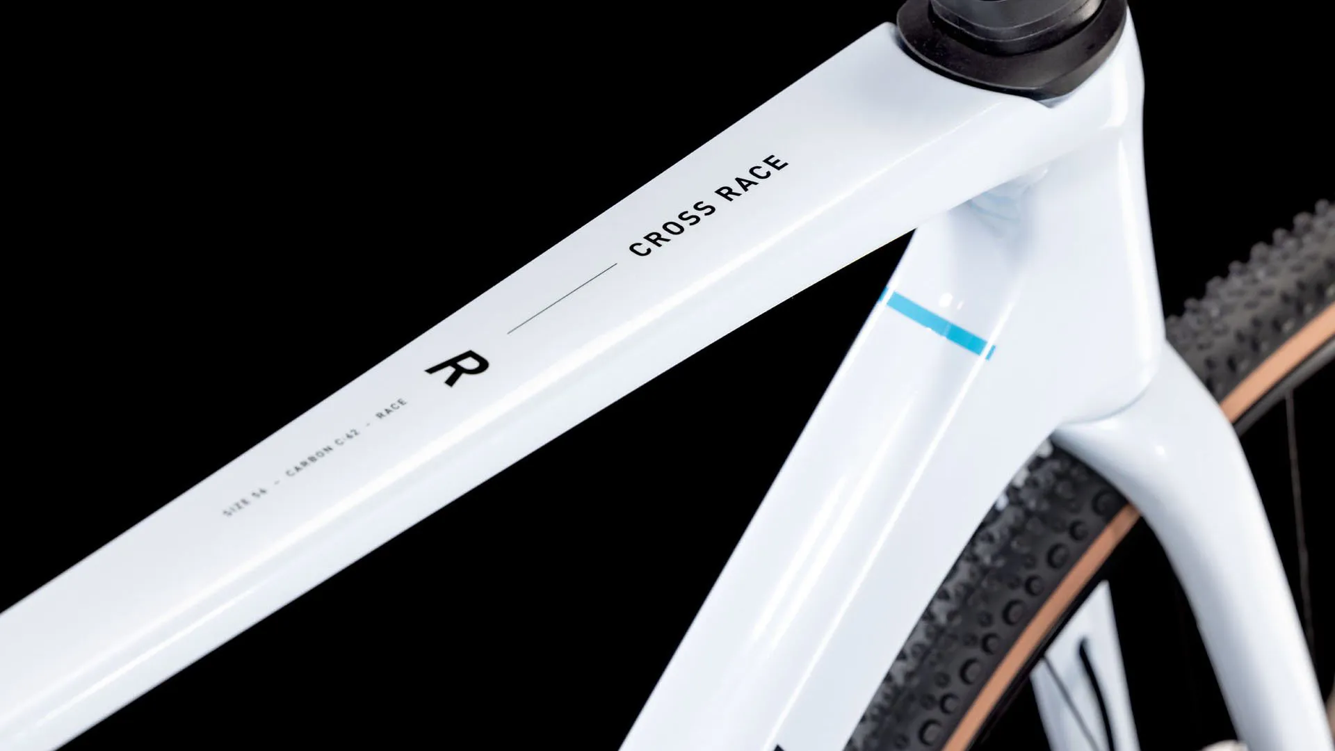 Cube Cross Race C:62 Race Cyclocross Bike in Polarwhite and Blue