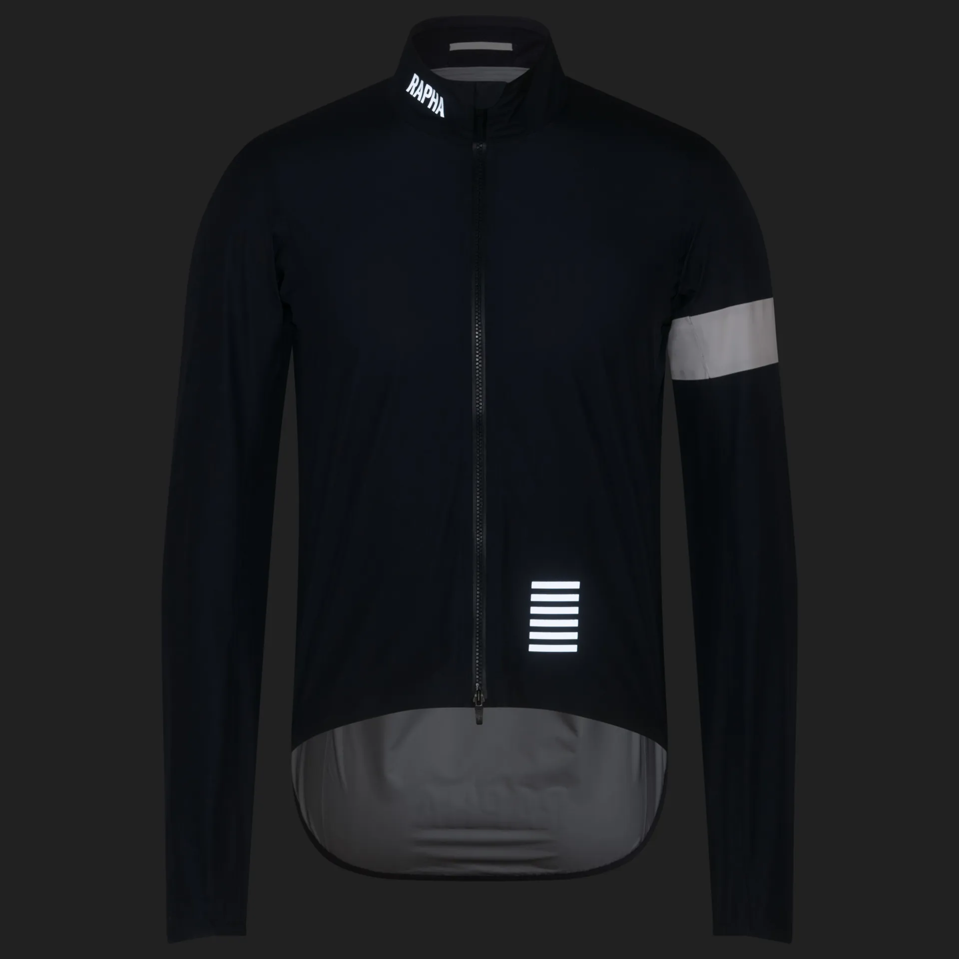 Rapha Men's Pro Team GORE-TEX Rain Jacket in Dark Navy and White