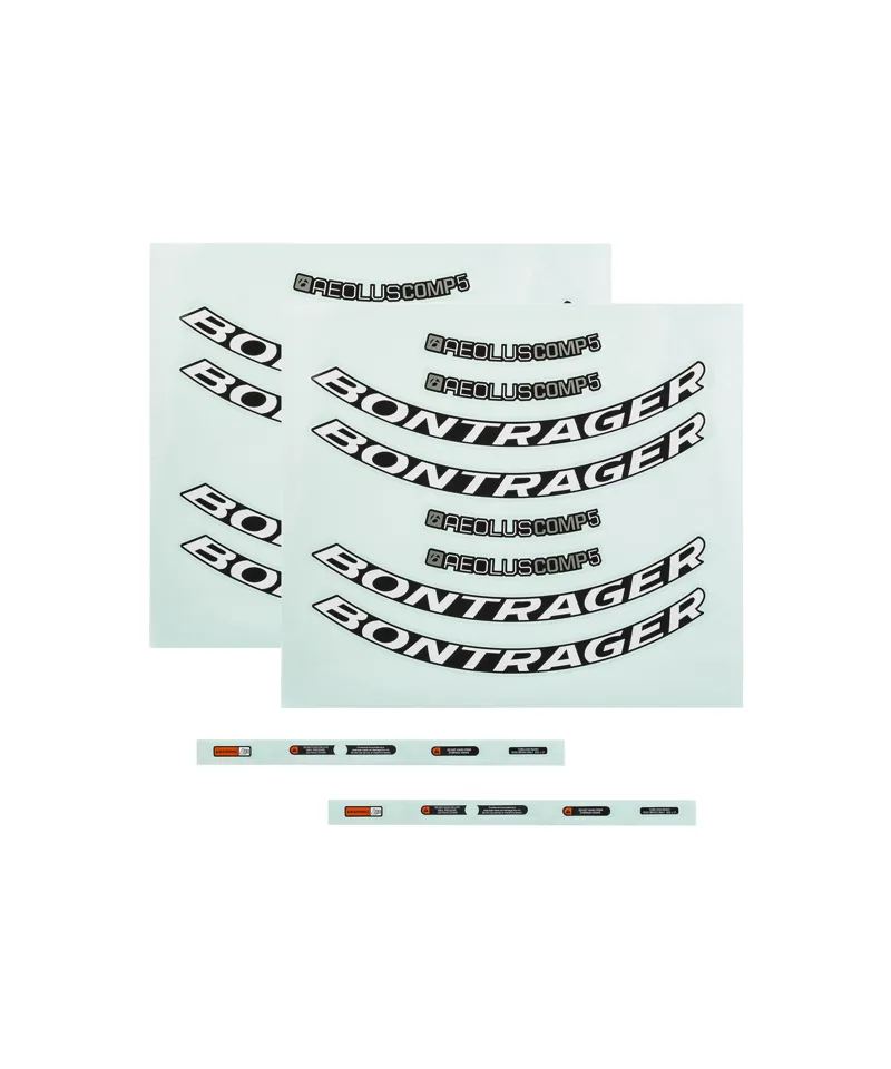Bontrager Aeolus Comp Disc Wheel Decals in Grey